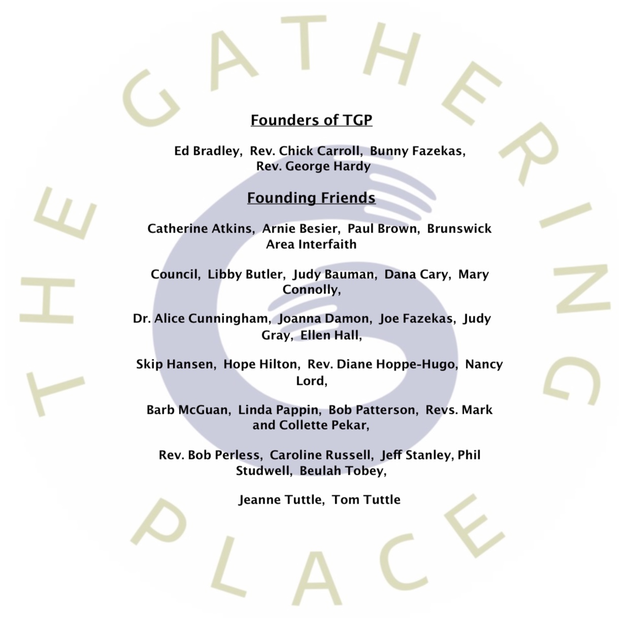 FOUNDERS’ CIRCLE | The Gathering Place